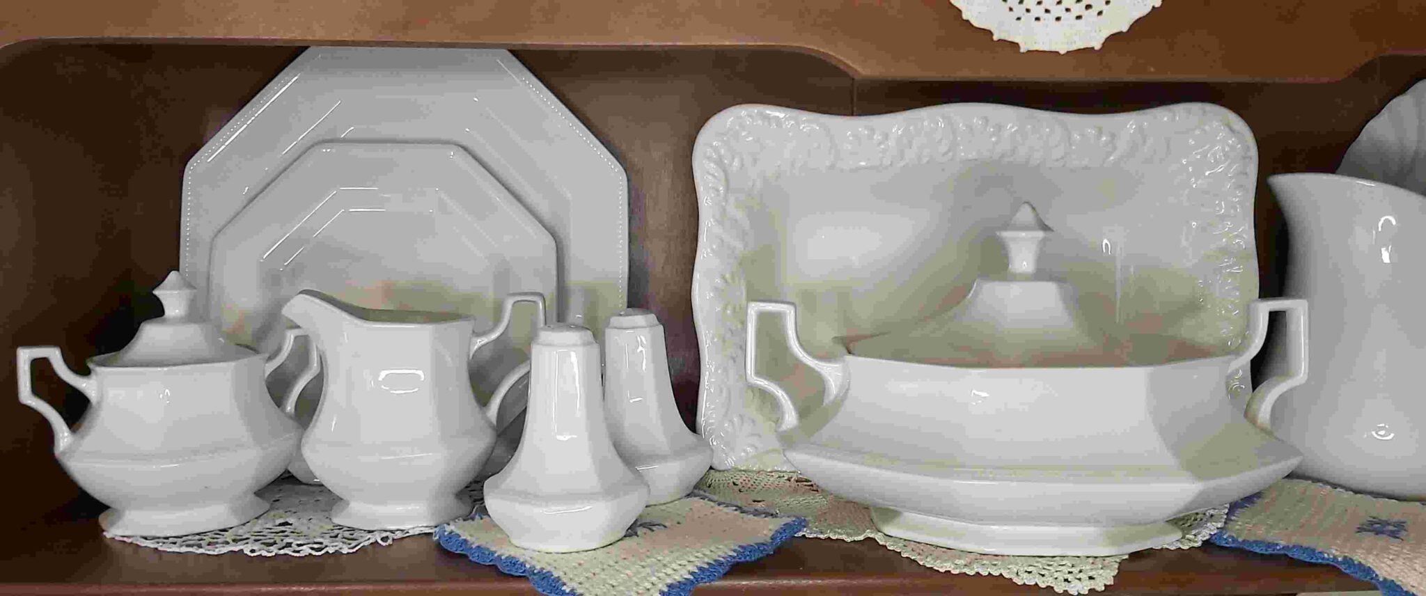 Latest White Vintage Ironstone Display - Everything Country CA